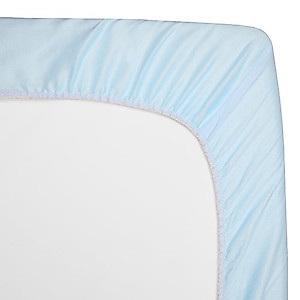 American Baby Company Ultra Soft Velvety Fitted Crib Sheet, Blue, for Boys and Girls