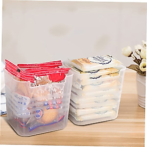 FUNOMOCYA 2pcs Storage Rack Mini Fridge Freezer Organizer Bins Snack Organizer Food Containers Fridge Side Door Storage Containers Clear Storage Containers Plastic Condiment Refrigerator