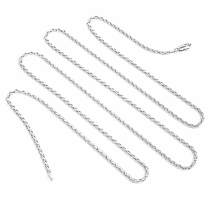925 Sterling Silver 2MM Rope Chain 18