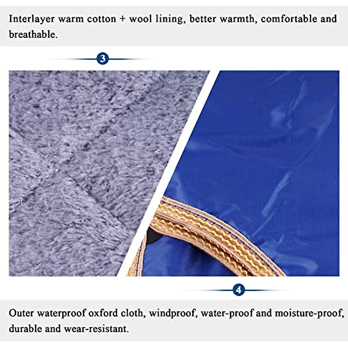 2 of Calf Blanket Winter Adjustable Calf Coat Waterproof Oxford Fabric with Belly Band for Farm Livestock