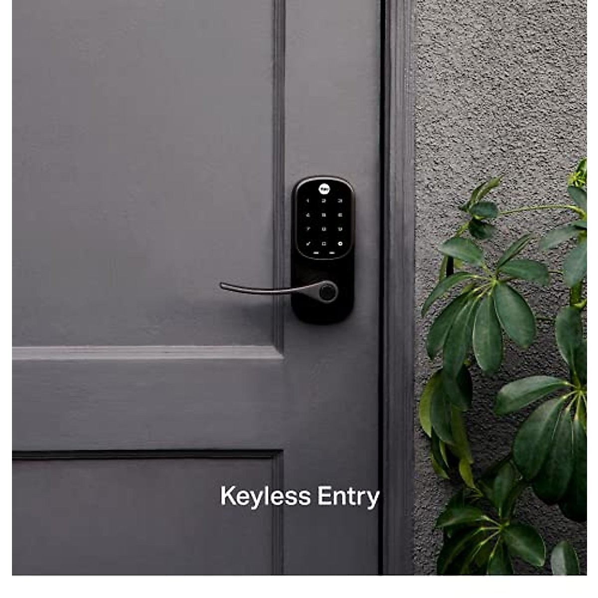 Yale | LiftMaster Smart Lock with Keypad Lever- Works with myQ App & Key by Amazon in-Garage Delivery when paired with Smart Garage Hub (sold separately), Oil Rubbed Bronze