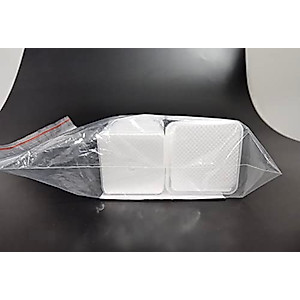 400 PCS Lash Extension Glue Wipes EBANKU Lint Free Glue Cleaning Cotton Pads for Eyelash Extensions Non Woven Nail Polish Remover Wipe Supplies - White