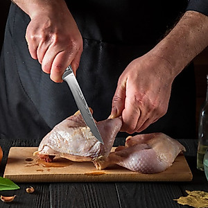 Kitory Boning Knife 6", Carving Knife Fillet Knife with Sheath, Ergonomic & Pakkawood Handle, 2023 Gift