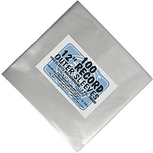 (500) 12" Record Outer Sleeves - INDUSTRY STANDARD 3mil Thick Polyethylene - 12 3/4" x 12 1/2"