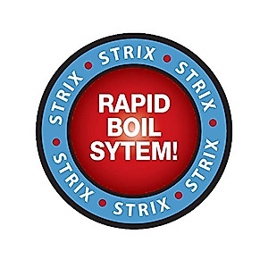 Nostalgia RWK150 Stainless Steel Electric Water Kettle, Holds 1.7 Liters, Auto-Shut Off & Boil-Dry Protection, 360-Degree Rotating Base, Water Level Indicator Window, Perfect For Tea, retro red