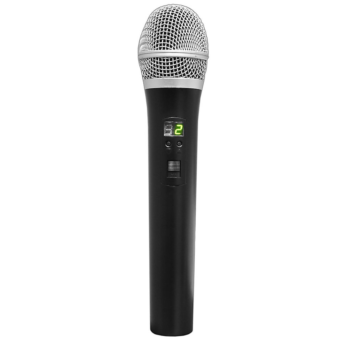 Pyle Professional Wireless Handheld Microphone System - Dual UHF Band, Wireless, Handheld, 2 MICS w/ 8 Selectable Frequency Channels, Independent Volume Controls, AF & RF Signal Indicators
