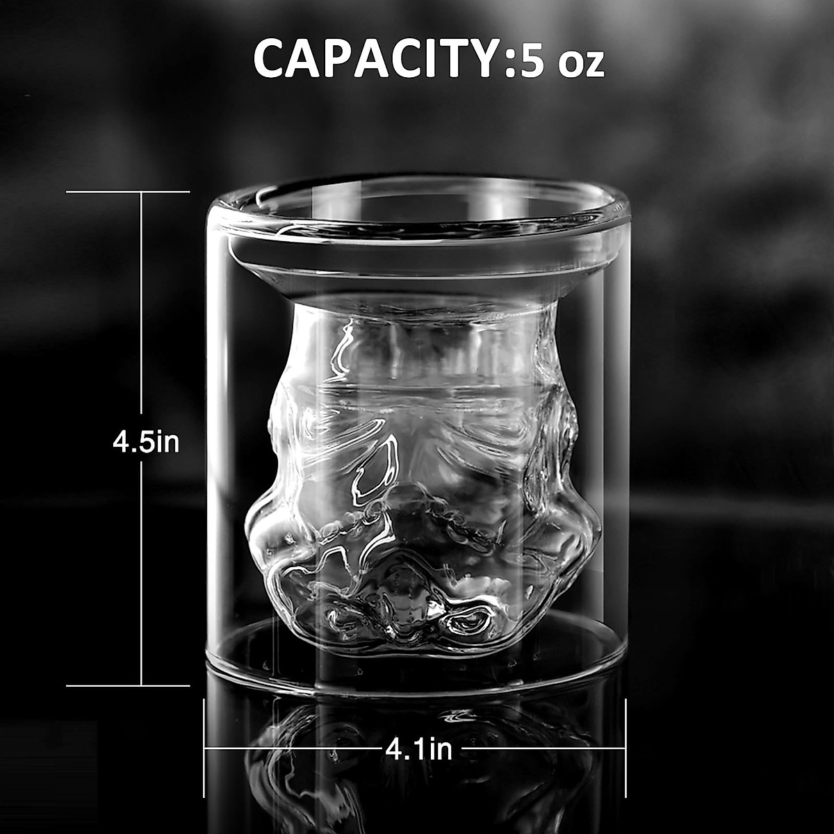 Creative Whisky Sobriety Glasses, Flask Carafe, Whiskey Carafe for Wine, Bourbon, Liquor, Vodka, Scotch, 150ml Gifts for Men, 2 pcs…