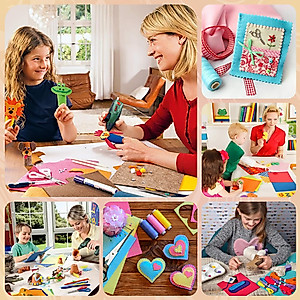 LISUBAN Felt Sheets, 52PCS Felt Fabric,1.4mm Felt, Soft Felt Squares, Colored Felt Sheets for Crafts, Suitable for School, Stuffed, Sewing Project Craft Felt (6 * 6inch-1.4mm)