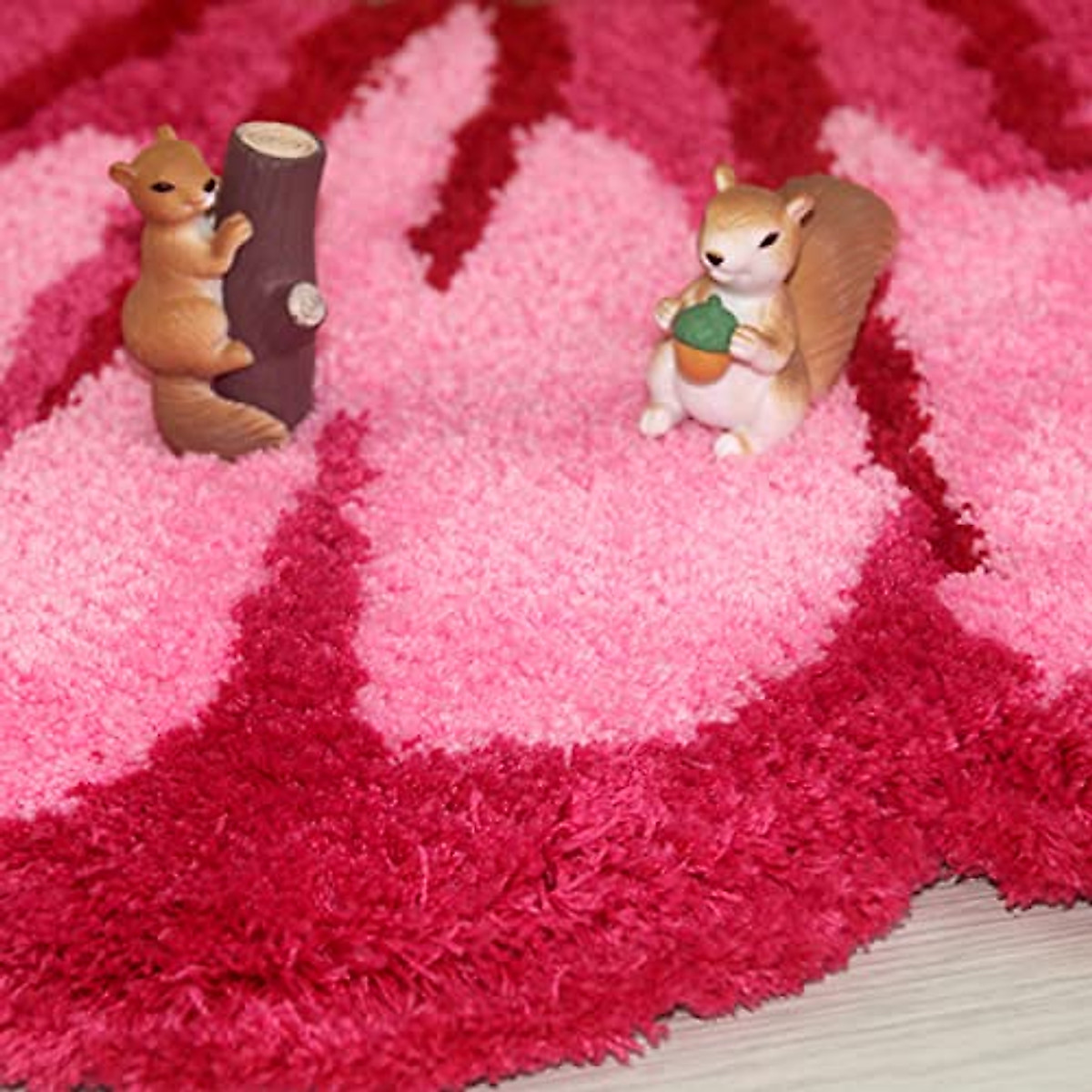 Sunflower Rugs for Living Room Plush Large Round Flower Area Rugs with Rubber Backing Non-Slip, Extra Soft Cute for Bedroom Kitchen Bathroom,Washable (Pink,40x40in)