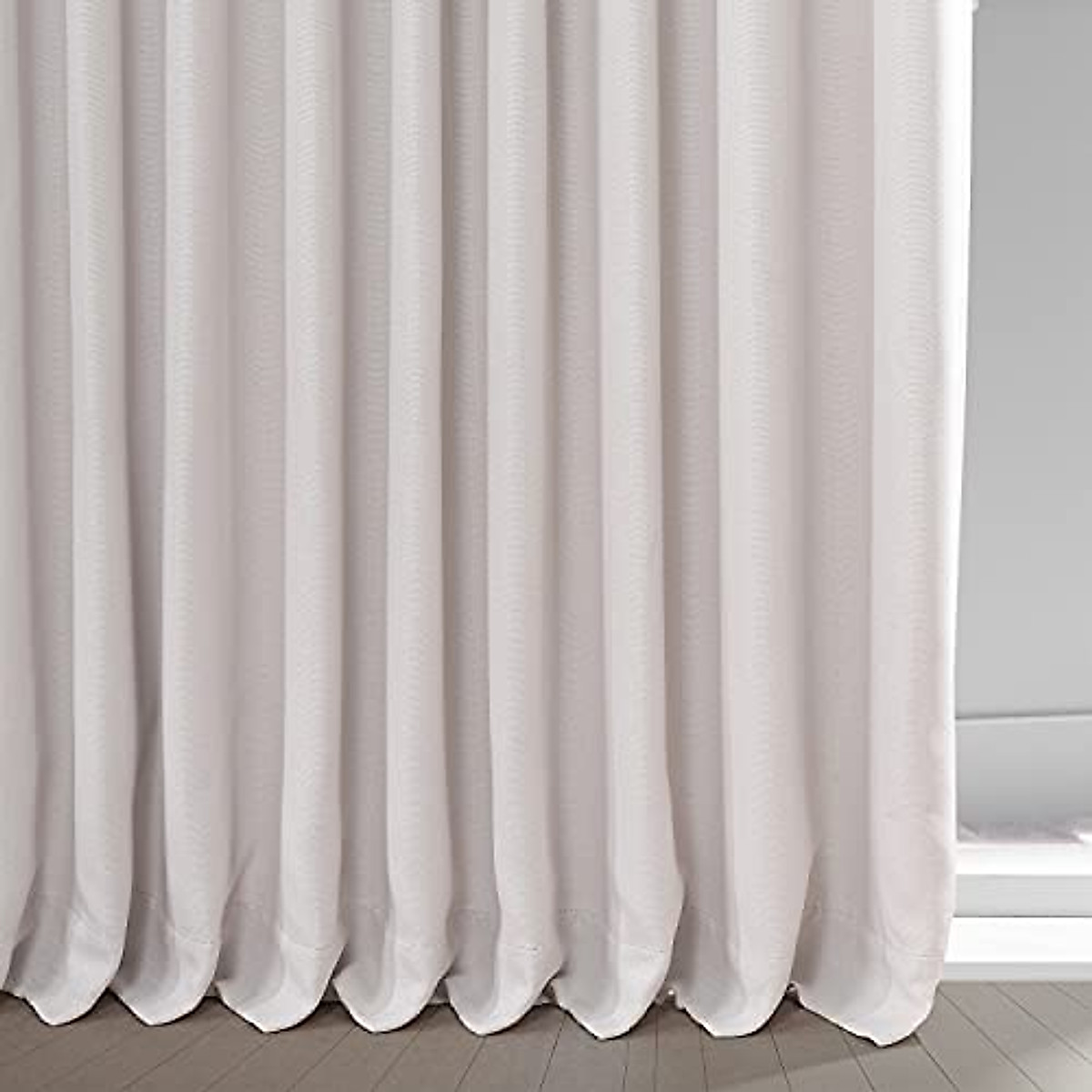 HPD Half Price Drapes BOCH-LN-DW-P Extra Wide Linen Room Darkening Curtain (1 Panel) 100 X 96, BOCH-LN1856-96-DW, Birch