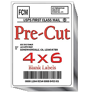 JETZAP Pre-Cut 4x6 Shipping Labels for Inkjet and Laser Printers - Just Load & Print - USPS UPS FedEx Multi-Purpose Adhesive Sticker Matte Opaque Smudge-Free Jam-Free Home Printer Compatible 120 Pack