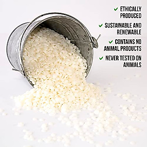 American Soy Organics- 5 lb of Freedom Soy Wax Beads for Candle Making – Microwavable Soy Wax Beads – Premium Soy Candle Making Supplies