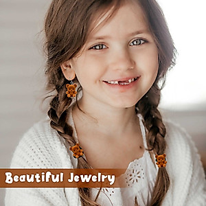 18 Pcs Valentine's Day Miniature Flocked Plush Mini Bears Stuffed Bear Decorations for Birthday Cake Wedding Decorations Bear Party Favor Bag Charm DIY Valentine's Day Decoration Supplies, 1 Inch