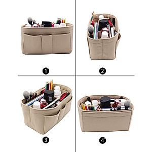 LEXSION Felt Insert Bag Organizer Bag In Bag For Handbag Purse Organizer Fits Speedy Neverful