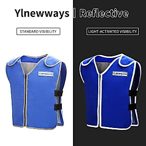 Cooling Vest for Men&Women for Hot Weather,Ice Reflective Vest with 24 PCS Ice Packs and Pockets, Cool Jacket for Working in the Heat