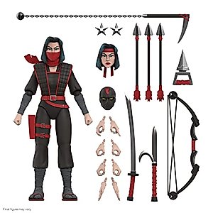 Super7 Ultimates Teenage Mutant Ninja Turtles Karai - 7" TMNT Action Figure with Accessories Classic Cartoon Collectibles and Retro Toys