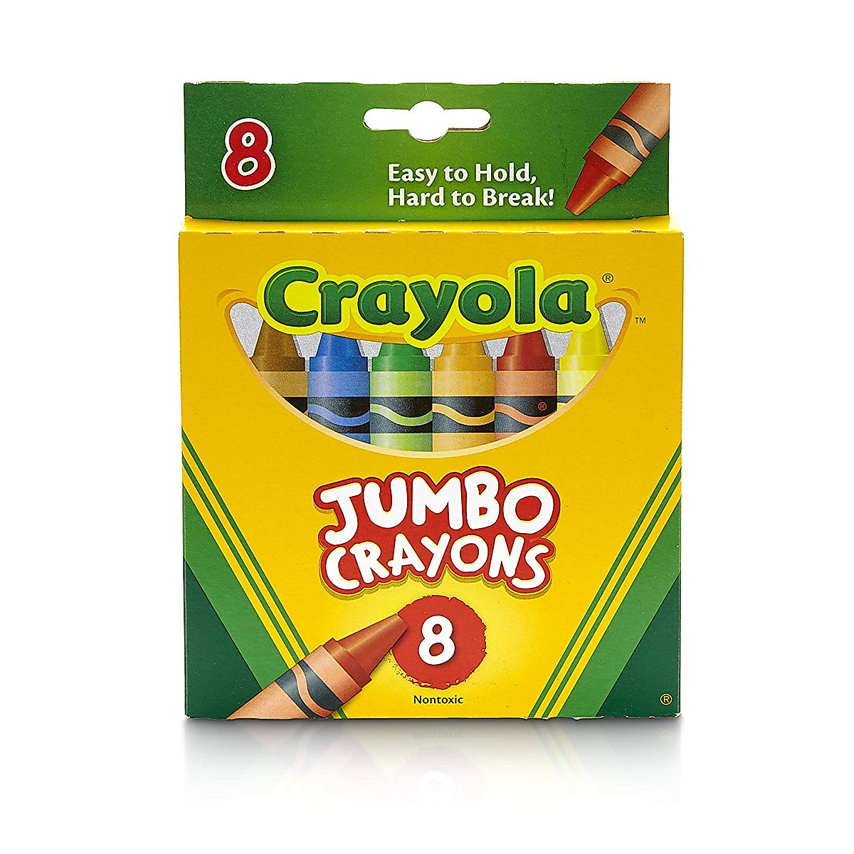Crayola Jumbo Crayons, 8 Toddler Crayons, Assorted Colors