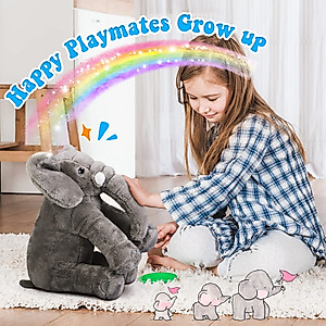 Stuffed Elephant Plush Animal Toy (12 x 9 x 15 inch)