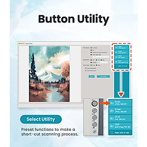 Plustek OpticSilm 2700 - High Speed Flatbed Scanner, 3sec Fast scan Speeds. Compact Design for Home and Home Office. Windows and Mac Support