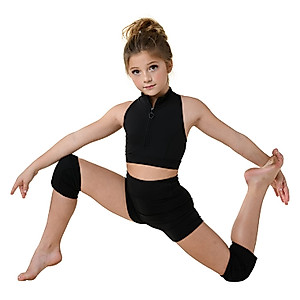 Adult Black Knee Pads for Dancers, X-Small, Black