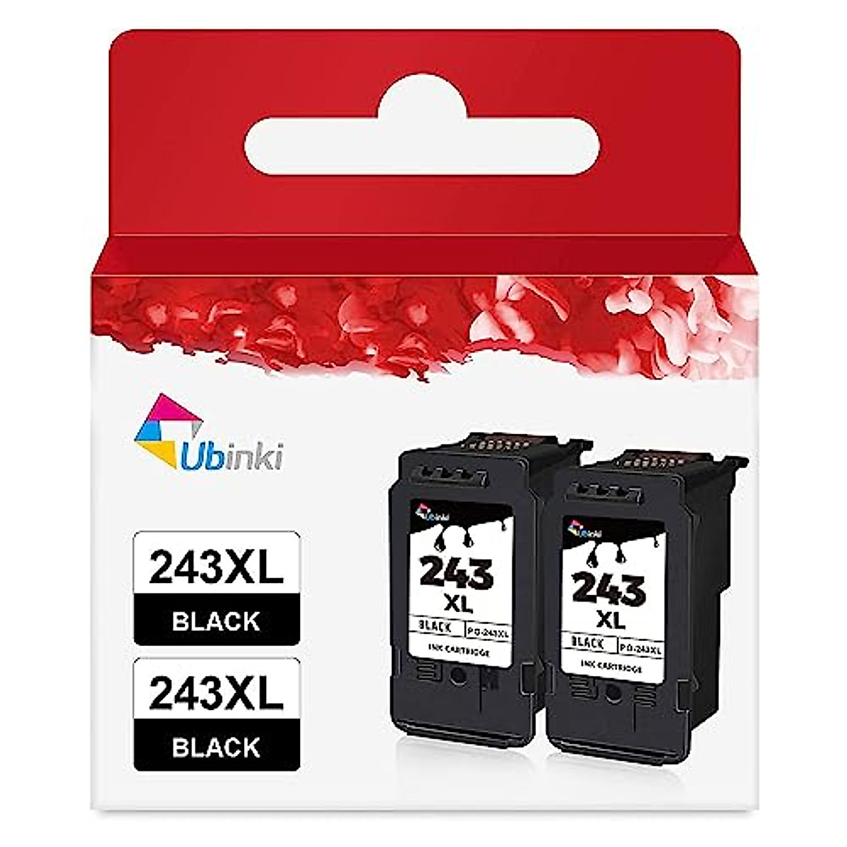 243XL PG-243XL Ink Cartridge Replacement for Canon 243 Black Ink Cartridges PG243 245 for Pixma MG2500 MG2522 MG2922 TS3122 TS3322 TS202 R4520 TR4522 MX492 Printer|2X Capacity per Cartridge(2 Pack)