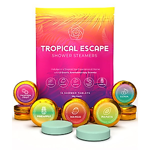 Shower Steamers Aromatherapy Coolest Gifts for Women, 15Pack Beauty & Personal Care Bathroom Essentials - Valentines Day Gifts for Him & Her, Bath Accessories & Shower Aromatherapy Bombs for Women