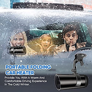 Car Heater - Portable Windshield Defogger and Defroster - 12 V 12.5A Auto Fast Heating Cooling Fan - Safe Efficient Fast - for Easy Defrost and Demist Removal