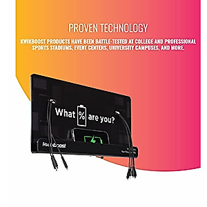 KwikBoost Wall Mount Cell Phone Charging Shelf | Multi-Device Station with 8 Ports | Compatible with Apple iPhone, iPad, Samsung, Android, Tablets and More! (18" x 9")