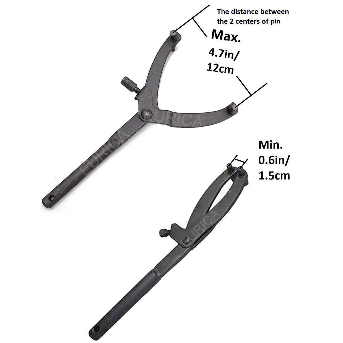 EUICAE Adjustable Wrench Clutch, Stainless Steel, 11.8in Length, Suitable for Different Distances and Sizes
