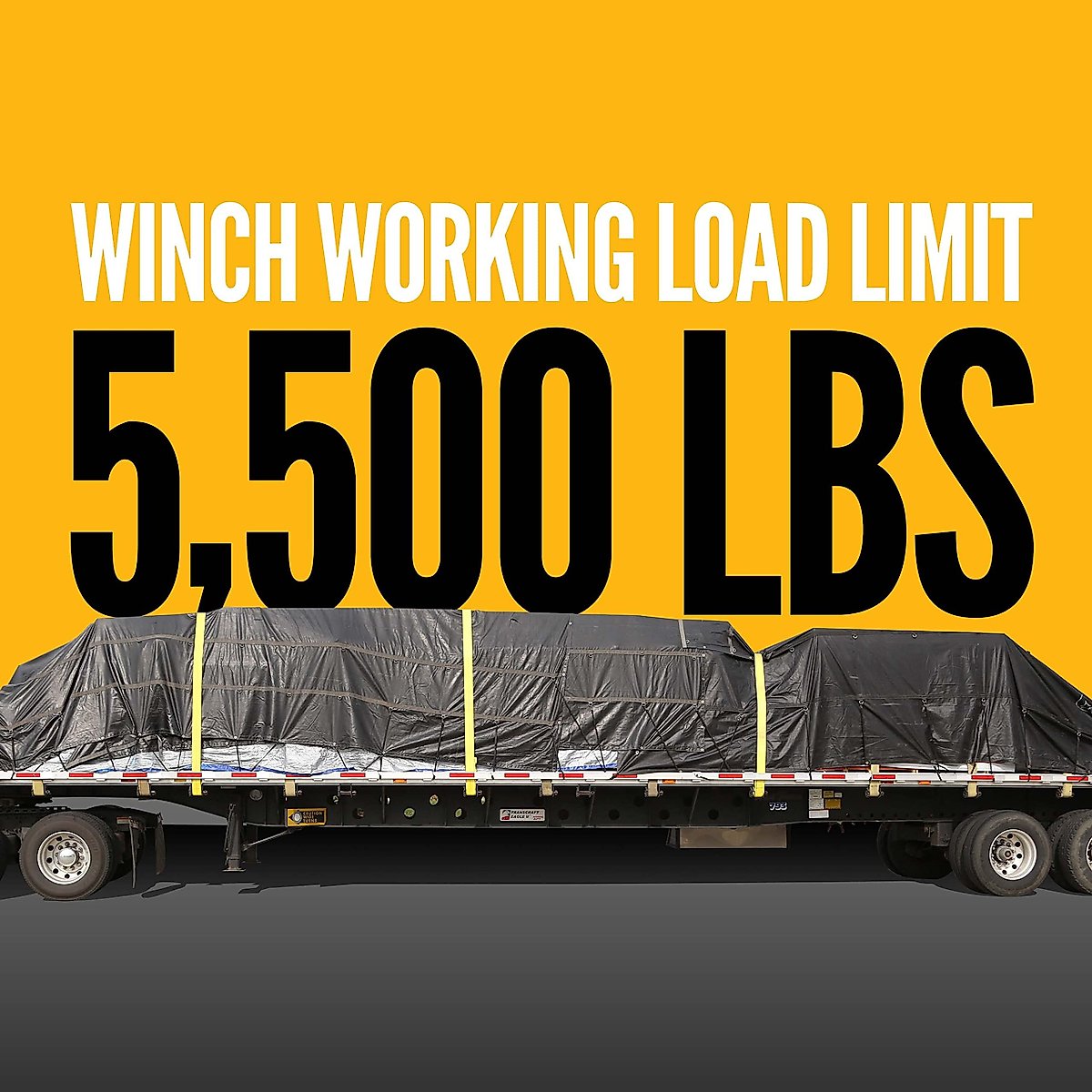 US Cargo Control Standard Sliding Winch for Double L Tracks (5-Pack), 4 Inch Winch Holds Up to 20 Feet of Webbing, Slides to Any Position for Winch Control, 5,500 LBS Working Load Limit
