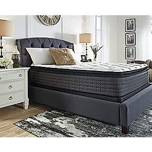 Signature Design by Ashley King Size Limited Edition 11 inch Plush Pillowtop Hybrid Mattress with Lumbar Support Gel Memory Foam