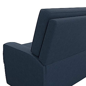 Baby Relax Rylan Swivel Glider Chair, Coil Seating, Dark Blue Recliner