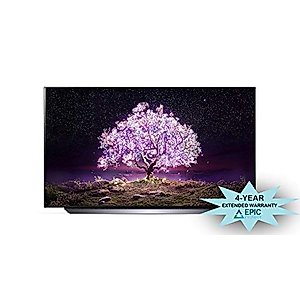 LG OLED77C1PUB 77" 4K Ultra High Definition OLED Smart C1 Series TV with an Additional 4 Year Coverage by Epic Protect (2021)(Used)