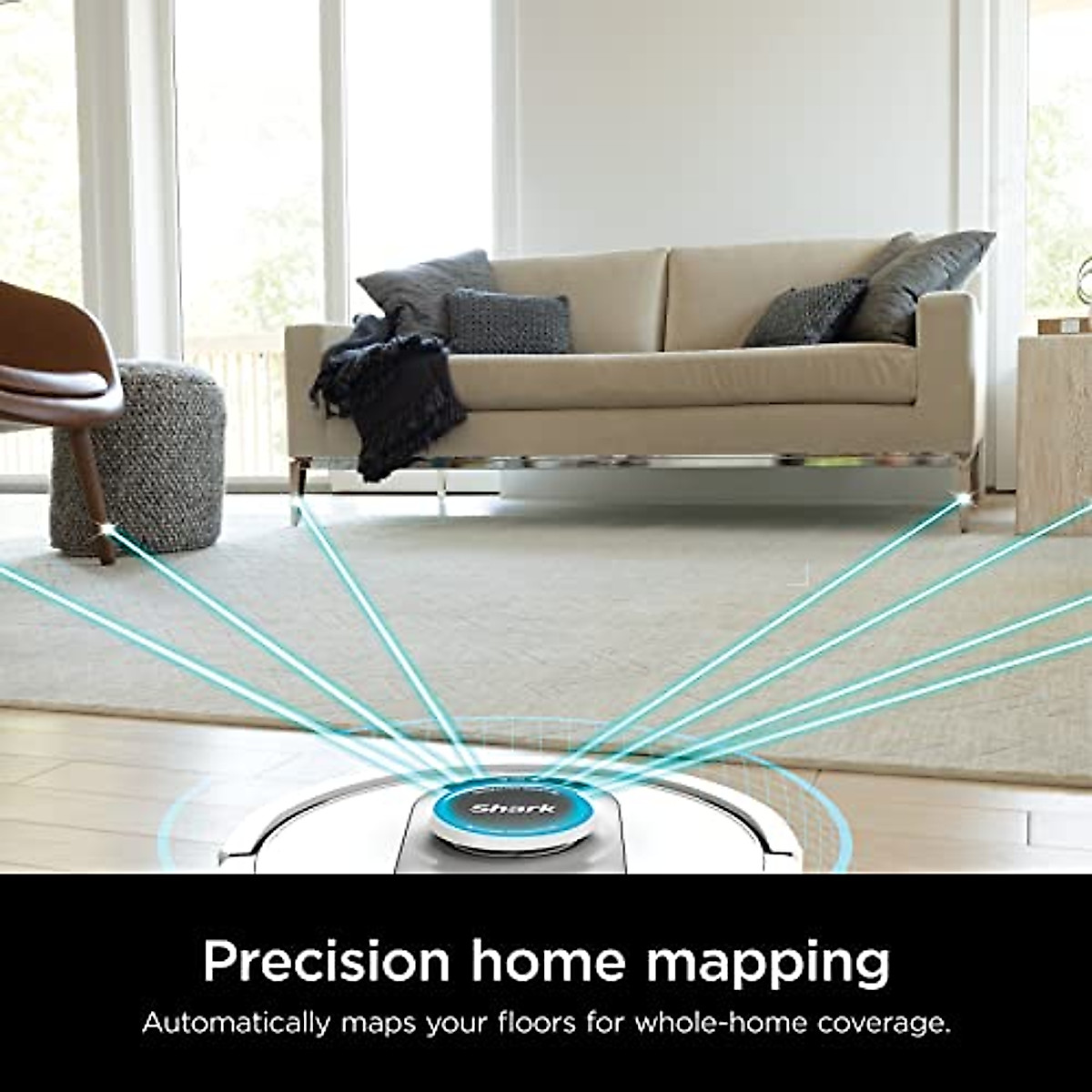 Shark AI Ultra Voice Control Robot Vacuum with Matrix Clean Navigation, Home Mapping, 60-Day Capacity, Self-Empty Base for Homes with Pets (Silver/Black)