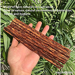 LUXIYUCHU 10 Set Coconut Chopsticks Reusable Wooden Chop Sticks Cooking Bamboo Helper Korean Japanese Cool Hair Chop Sticks Pack Reusable Chopsticks Take 10 Chicken Wings Chopstick Rest