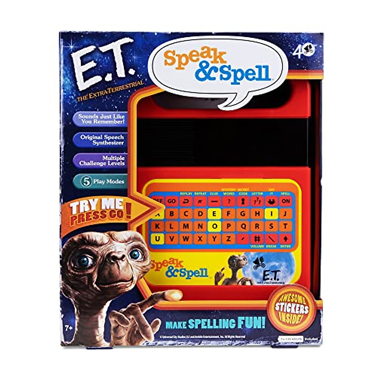 Basic Fun Speak and Spell E.T. 40th Anniversary Edition Amazon Exclusive, 7-18 years
