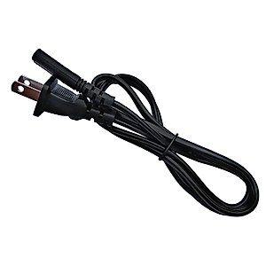 eeTao AC 120V Power Cord Cable Plug Lead Charger Compatible with ‎Silonn ‎SLRE01B Mini Fridge Portable Skin Care Fridge 4 L/6 Can Cooler and Warmer Small Refrigerator