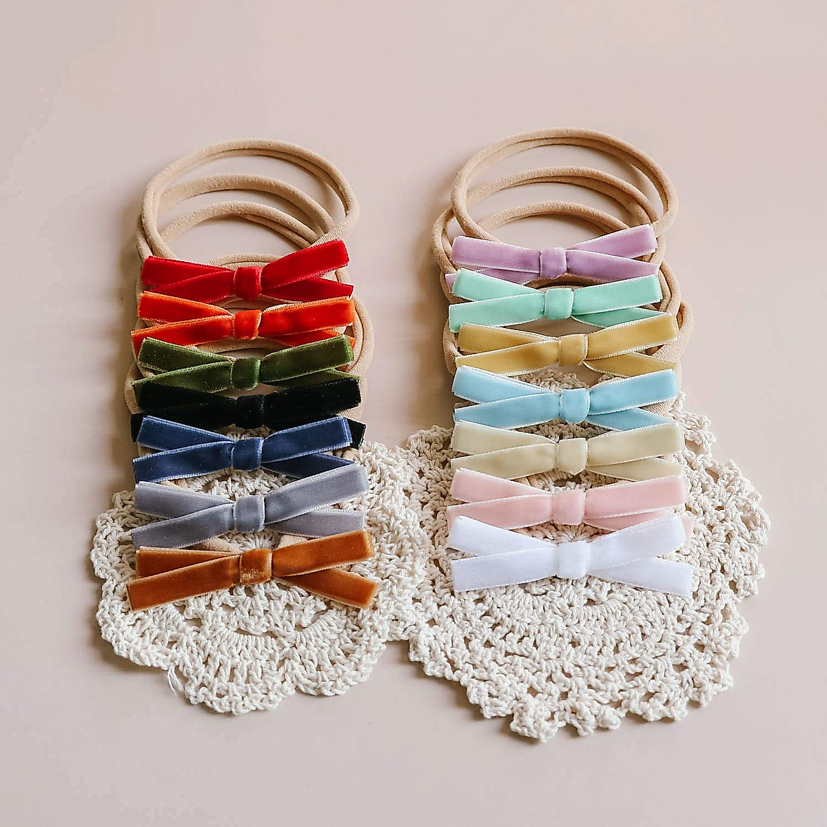 LittleJoJo Baby Girl Headbands and Bows, Newborn Infant Toddler Nylon Hairbands Hair Accessories