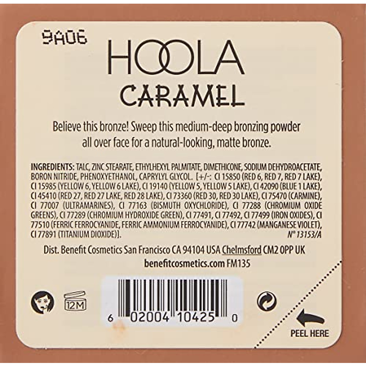 Benefit Hoola Caramel Matte Medium-deep Powder Bronzer, 0.28 Ounce