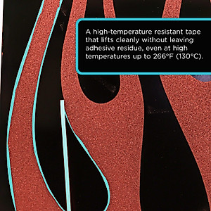 Custom Shop Vinyl Fineline Pinstripe Tape, Blue 1/8" x 36 Yard Roll - Create Sharp Graphic Design Curves, Mask Fine Lines, Conformable Paint Masking Striping Tape for Auto, Motorcycle, Flame Painting