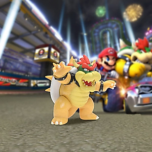 RGVV Yellow Bowser Action Figure The King of The Dark Kingdom Can Breathe Fire in The Movie 4"