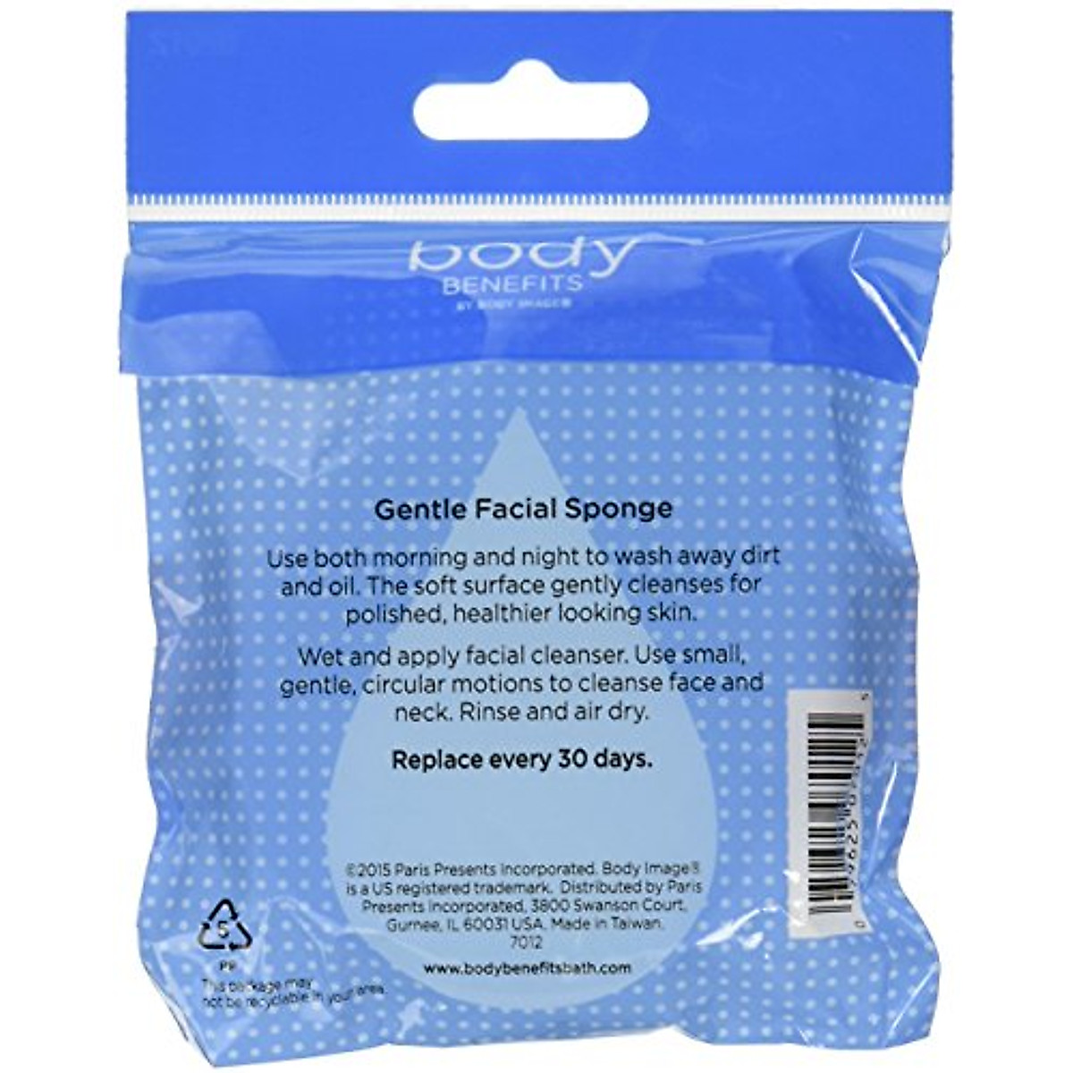 Body Benefits-Gentle Exfoliating Facial Scrub Sponge-0.02 Pound (Pack of 6); For Improved Facial Cleansing Circulation and Healthier Look