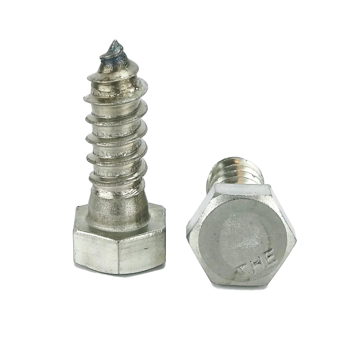 Stainless 1/2 x 1-1/2" Hex Lag Screw (1-1/2" to 5" Lengths Available in Listing), 18-8 Stainless Steel, 25 Pieces (1/2 x 1-1/2")