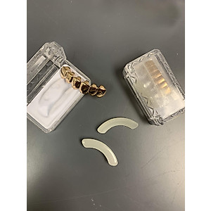 Solid 925 Sterling Silver Real Grillz - Rose Gold Plated - Custom Top & Bottom Grills For Teeth - Real Solid Silver NOT Plated