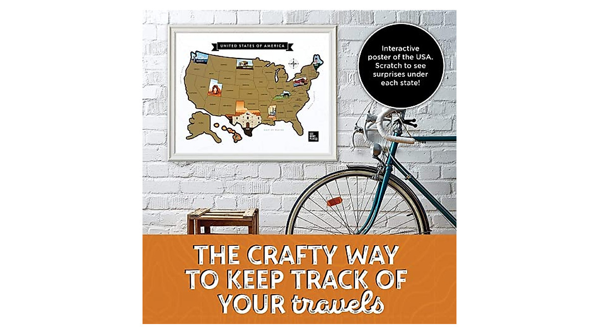 Scratch Off USA Travel Map - Uncover Adventures!