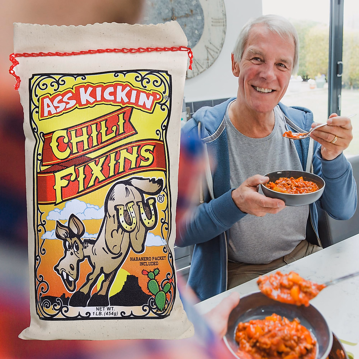KICKIN' Chili Fixins - 2 Pack - Premium Gourmet Gift Made in the USA - 16oz. each