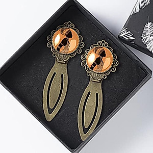 2 Piece African American Girls Bookmark, Vintage Style Book Markers for Book Lovers Writers Readers Teachers, Birthday Gifts for Women Men Teens