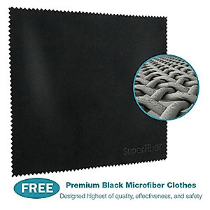 LS Photography Photo Camera Lens Cleaning Air Blower with 6" x 7" Black SuperFiber Lens Cleaning Cloth, LGG87