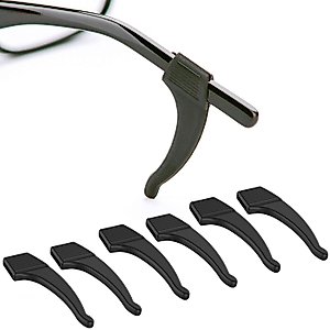 Anchor Glasses Straps - 3 Pack - Sunglasses Retainer Anti-Slip Glasses Grip Ear Hook Eyeglasses Anti-Slip Temple Tip Glasses Holder (Black)