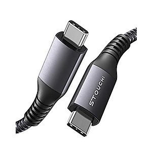 Stouchi USB C to USB C Cable 100W 10ft, 5A USB Type C Fast Charging Long Cord Compatible with MacBook Pro 16''/15''/13'', MacBook Air, iPad Pro/Air/Mini, Dell XPS 15/13, Galaxy S/Note, Pixel and More